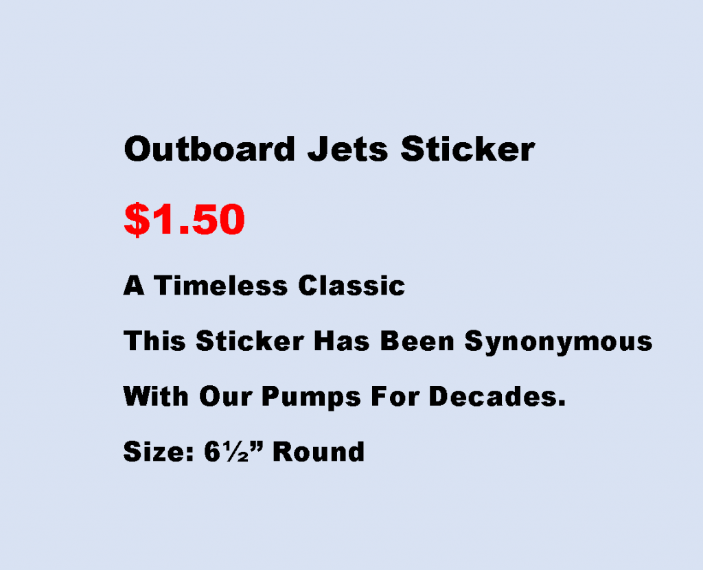 Stickers | Outboard Jets